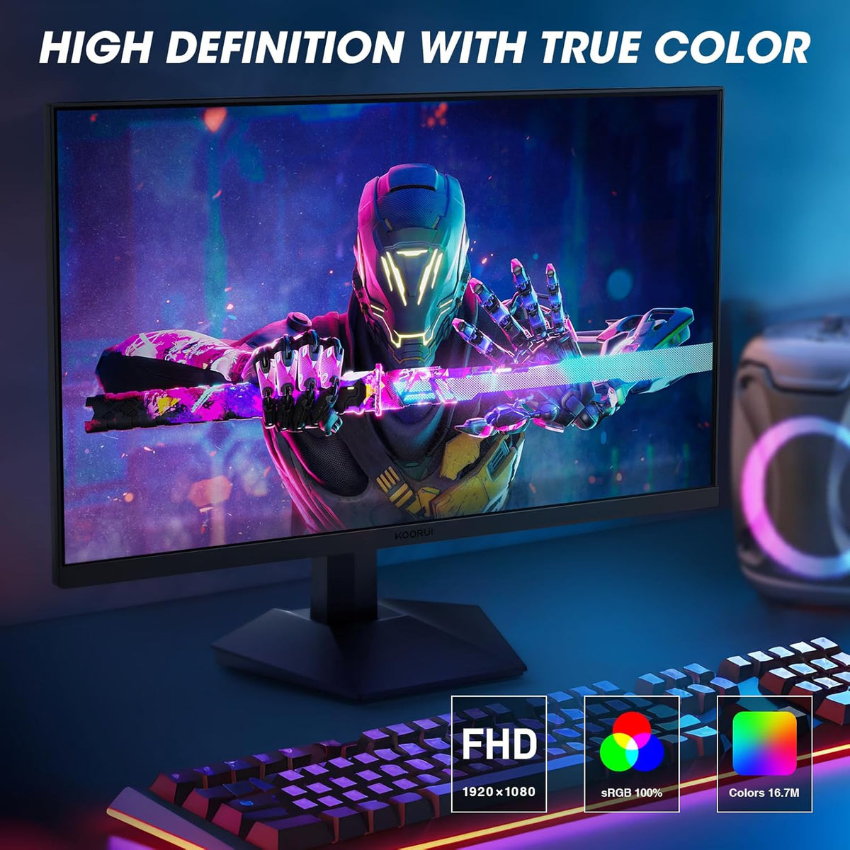 Koorui 27 Inch FHD 240Hz VA Gaming Monitor with 90% DCI-P3 – KOORUI US