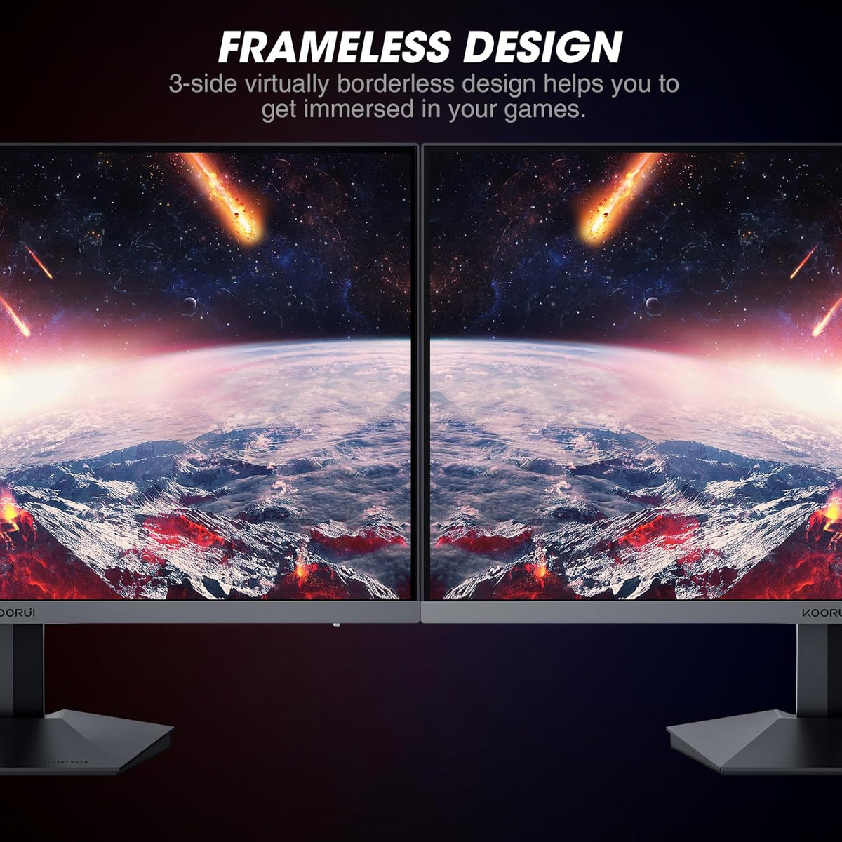 Koorui 24 Inch FHD 165Hz IPS Gaming Monitor with Adaptive Sync – KOORUI US