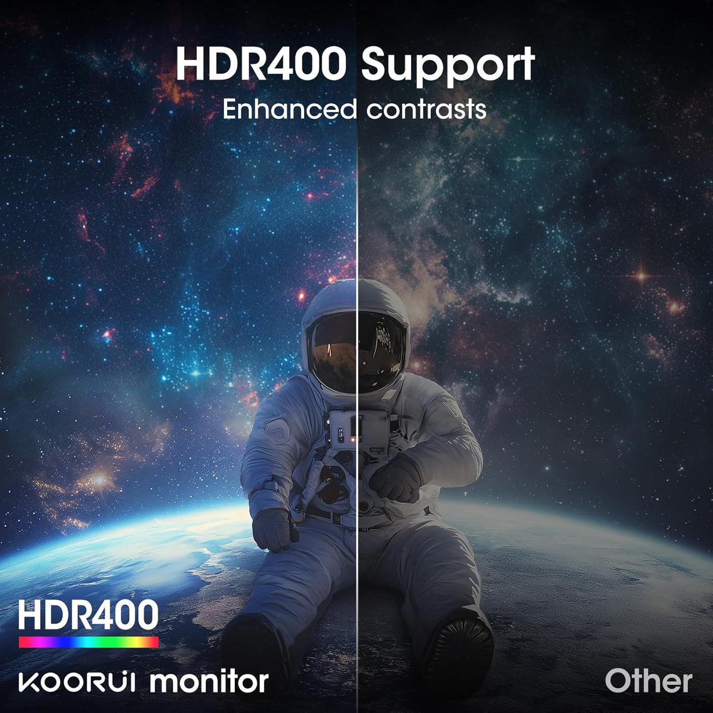 Koorui 34 Inch Ultrawide Curved WQHD 165Hz Gaming Monitor with HDR400 ...